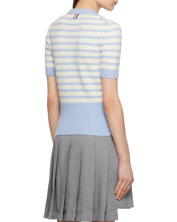 Thom Browne Horizontal-stripe Knitted T-shirt