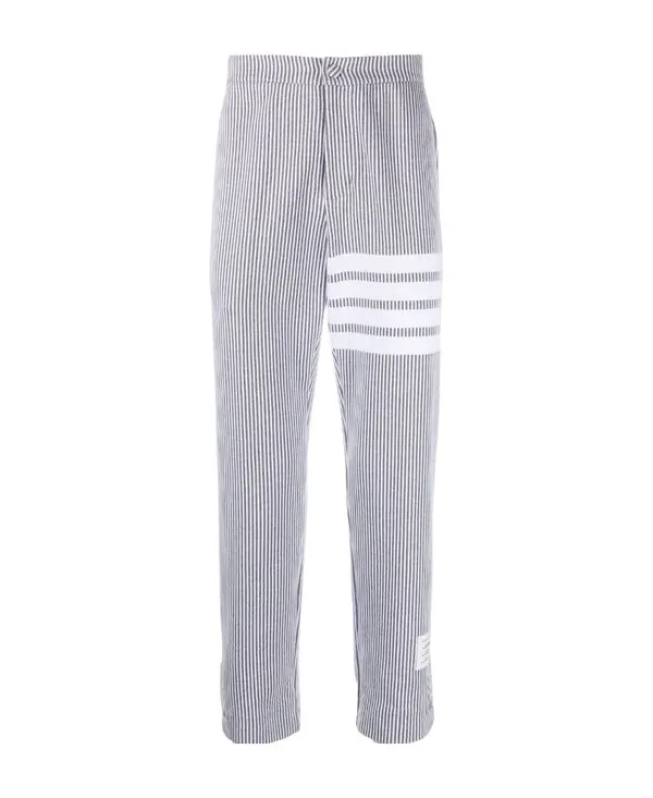 Thom Browne 4-bar Seersucker Tailored Trousers