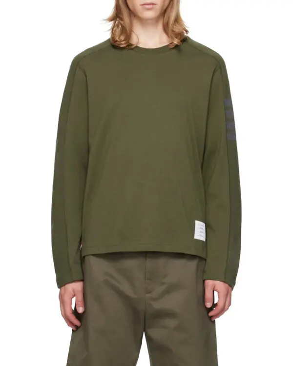 Thom Browne 4-bar Striped Crewneck Sweatshirt