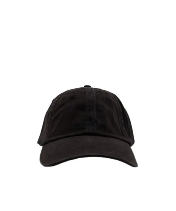 Stone Island Baseball Cap With Embroidered Logo - Black