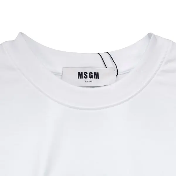 MSGM Logo Printed Crewneck T-shirt