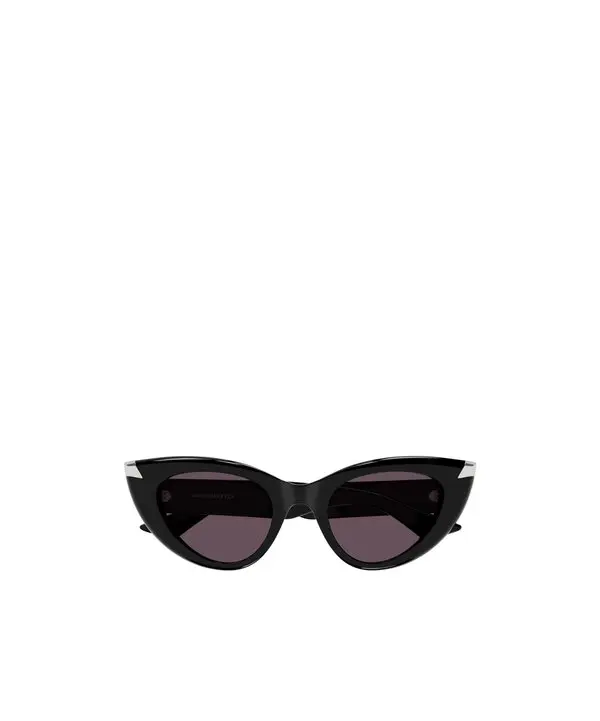 Alexander McQueen Cat Eye Frame Sunglasses - Black