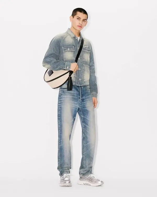 Kenzo Trucker Jacket With Embroidered Logo