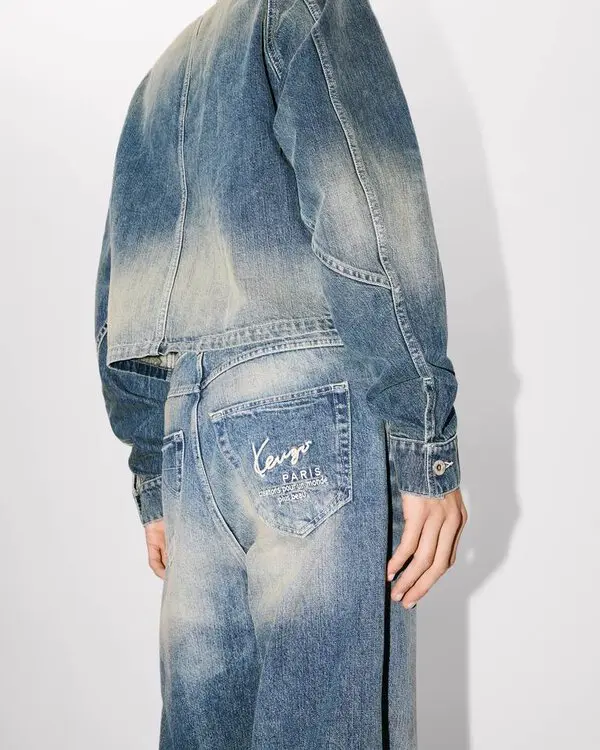 Kenzo Trucker Jacket With Embroidered Logo