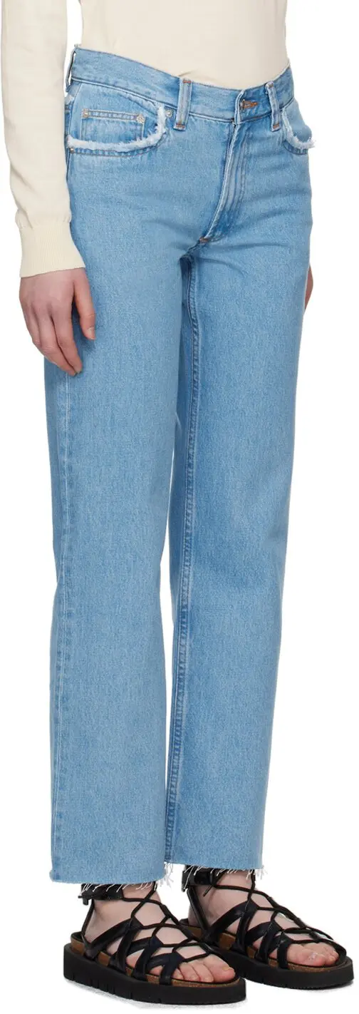 A.p.c. Relaxed Fit Raw Edge Jeans