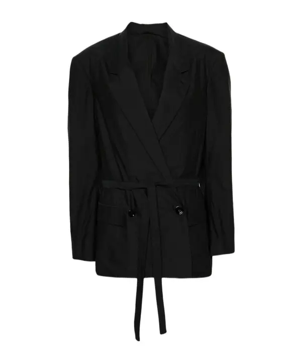 LEMAIRE Double-breasted Belted Tailored Blazer