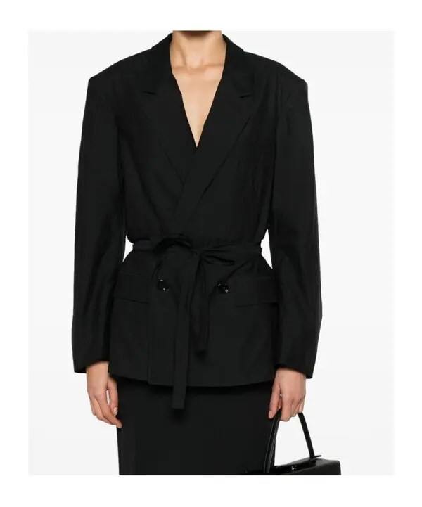 LEMAIRE Double-breasted Belted Tailored Blazer
