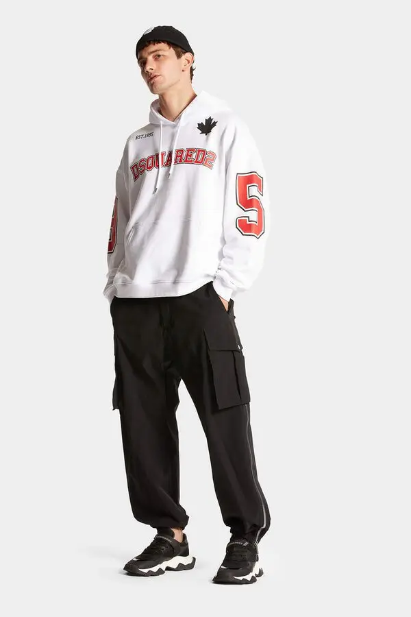 Dsquared2 Baggy Fit Pleated Cargo Pants