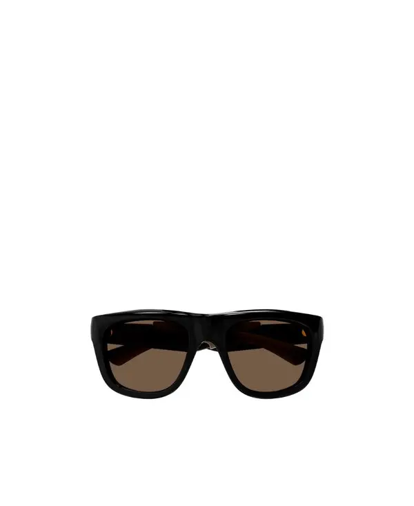 Bottega Veneta Square Frame Sunglasses - Black