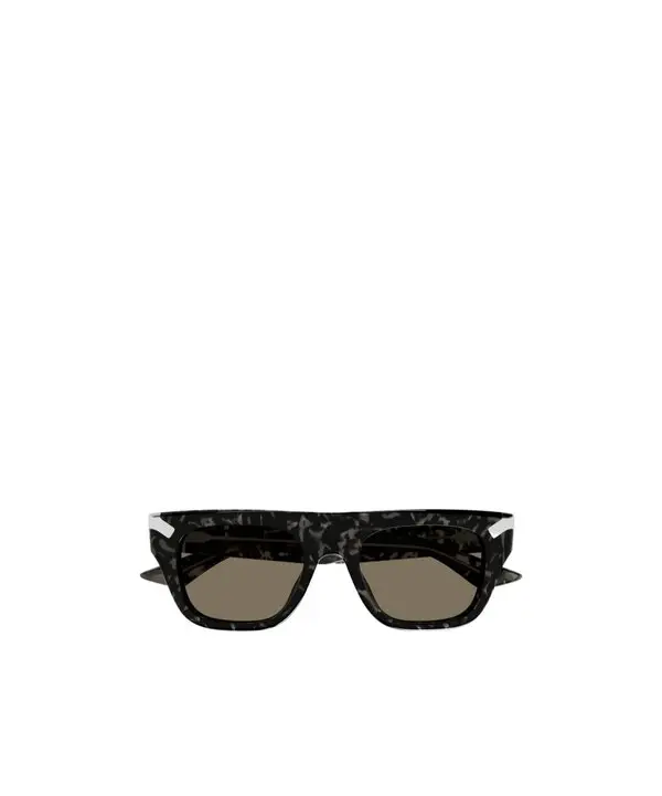Alexander McQueen Rectangle Frame Sunglasses - Black