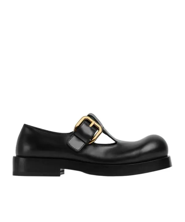 Bottega Veneta Helium Mary Jane Buckled Shoes