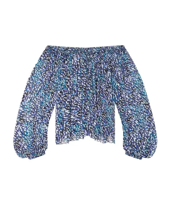 Isabel Marant Étoile Multicolor Print Long Sleeve Blouse