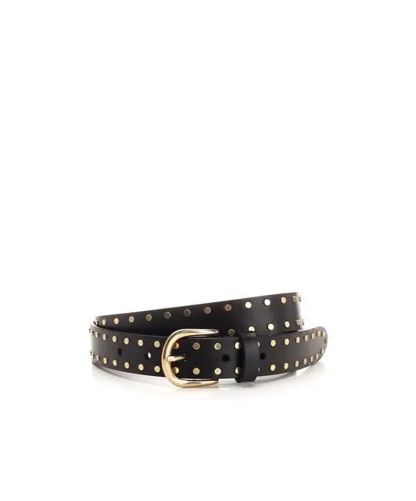 Isabel Marant Étoile Studded Leather Belt - Black