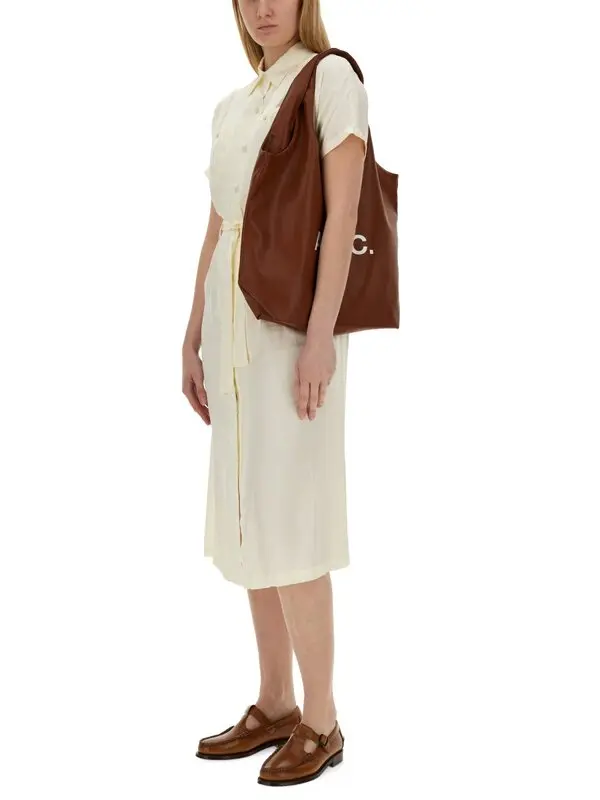 A.p.c. Twill Short-sleeved Shirt Dress - No