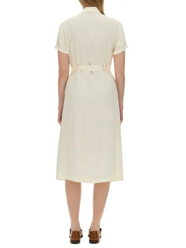 A.p.c. Twill Short-sleeved Shirt Dress - No