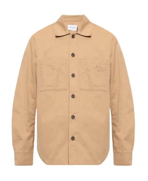 Maison Kitsuné Profile Fox Buttoned Long-sleeved Shirt