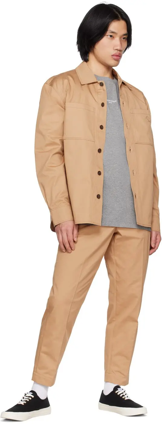 Maison Kitsuné Profile Fox Buttoned Long-sleeved Shirt