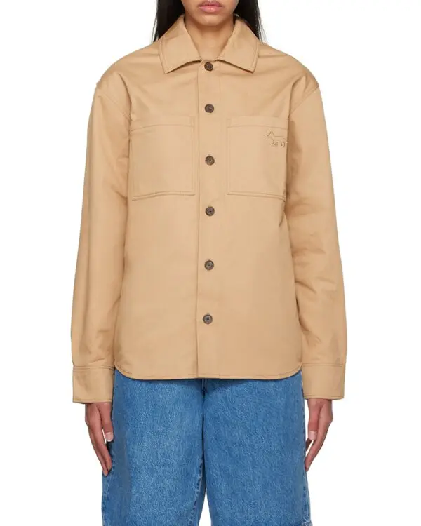 Maison Kitsuné Profile Fox Buttoned Long-sleeved Shirt