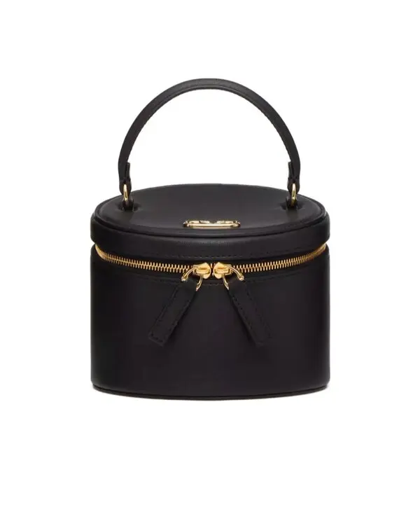 Valentino Garavani Vlogo Signature Zip-up Mini Jewellery Vanity Case - Black