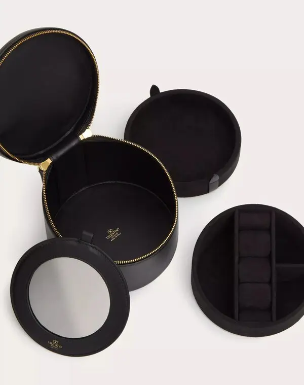 Valentino Garavani Vlogo Signature Zip-up Mini Jewellery Vanity Case