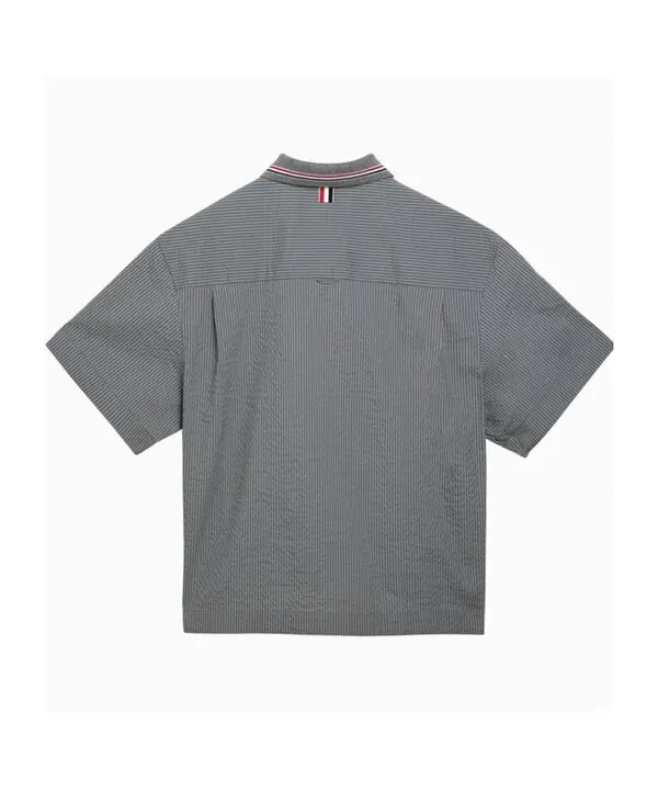 Thom Browne Rwb-stripe Striped Shirt