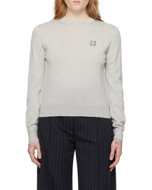 Maison Kitsuné Fox Head Patch Knitted Jumper