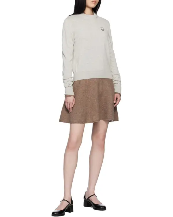 Maison Kitsuné Fox Head Patch Knitted Jumper