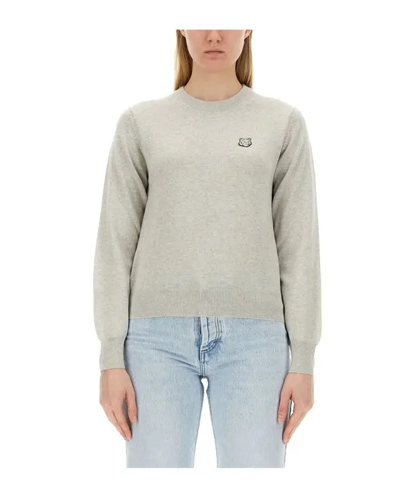 Maison Kitsuné Fox Head Patch Knitted Jumper