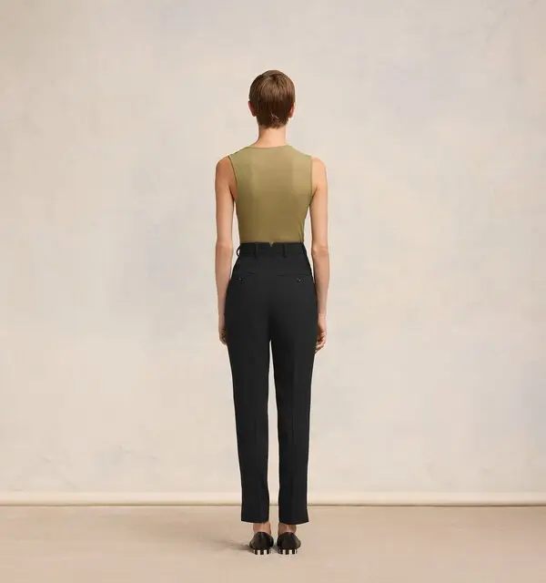 Ami High Waist Cigarette Trousers