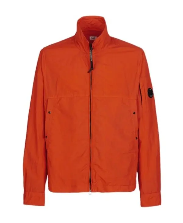 C.P. COMPANY Logo-patch Funnel Neck Jacket - Red