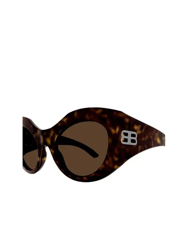 Balenciaga Hourglass Round Sunglasses