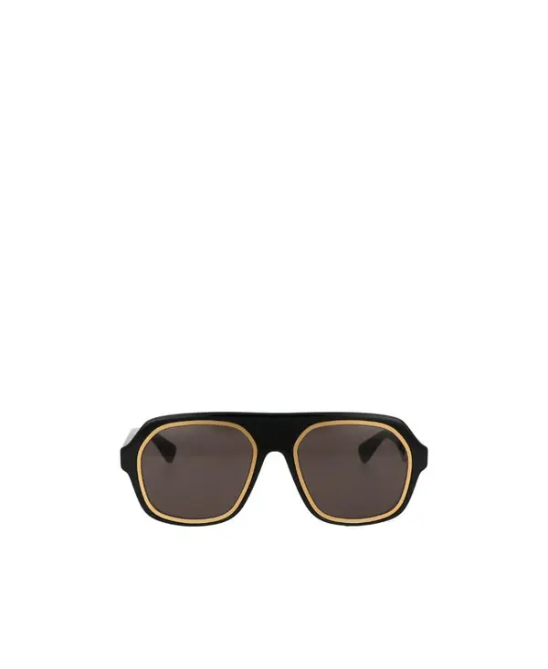 Bottega Veneta Aviator Frame Sunglasses - Brown