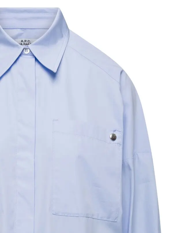 A.p.c. Long Sleeve Button-up Shirt Dress