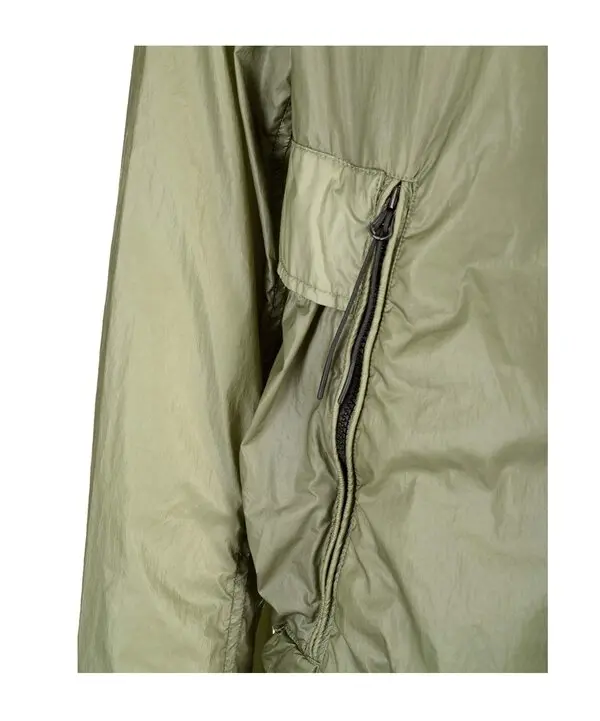 C.P. COMPANY Hooded Zip-up Jacket With Lens Detail - Green