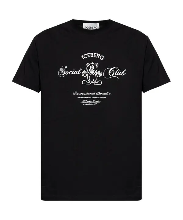 Iceberg Bear Printed Crewneck T-shirt