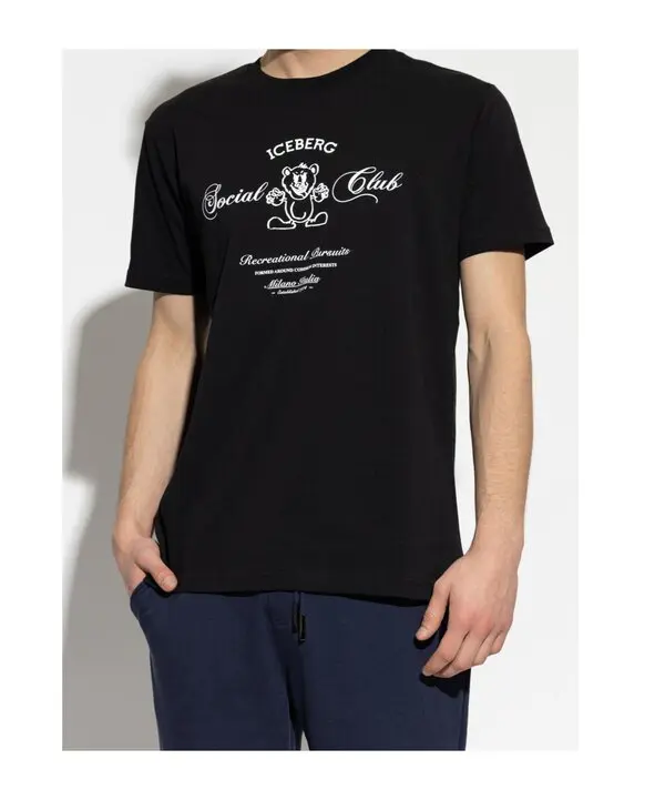 Iceberg Bear Printed Crewneck T-shirt