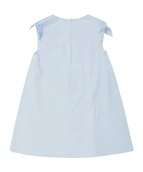 IL GUFO Bow Embellished Stretch Poplin Dress