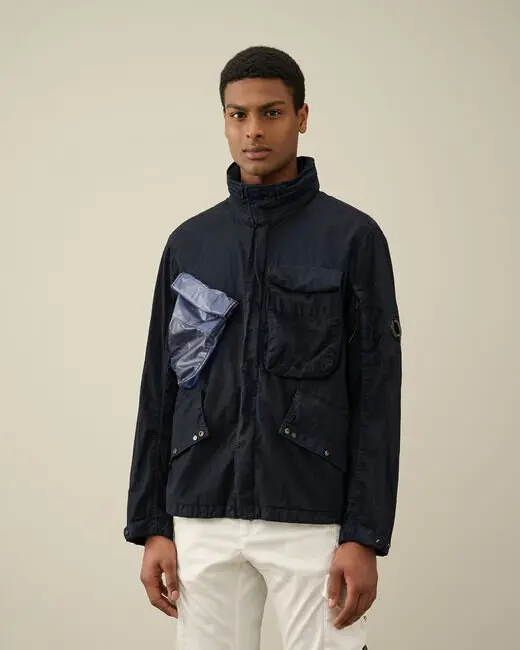 C.P. COMPANY 50 Fili Gum Lens-detailed Jacket
