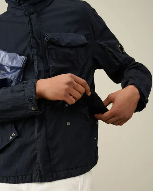 C.P. COMPANY 50 Fili Gum Lens-detailed Jacket