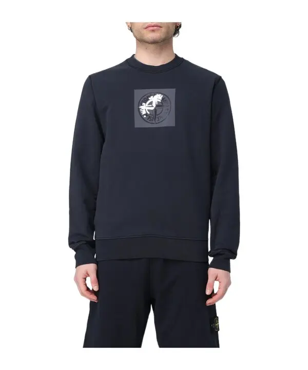 Stone Island Round Neck Long Sleeve Sweater