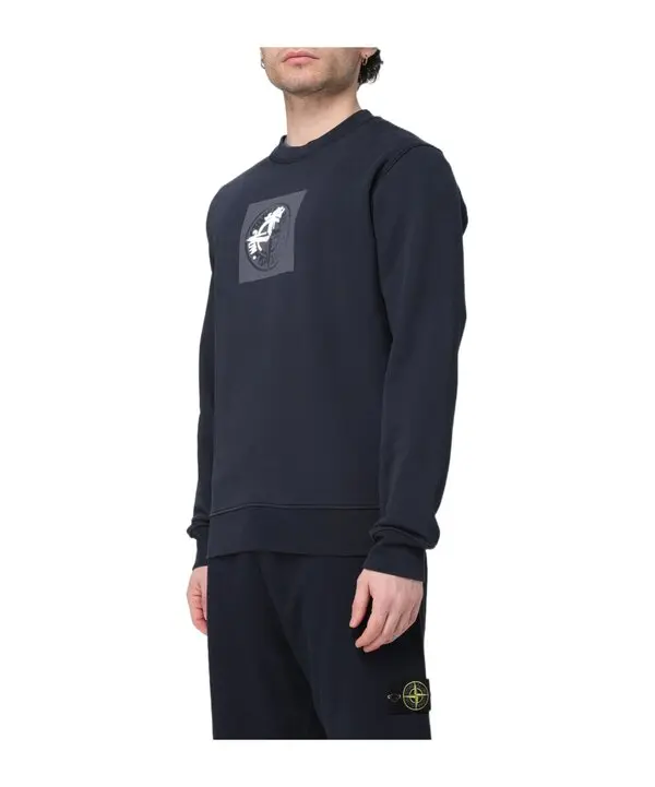 Stone Island Round Neck Long Sleeve Sweater