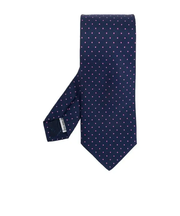 FERRAGAMO Dot Pattern Neck Tie - Blue