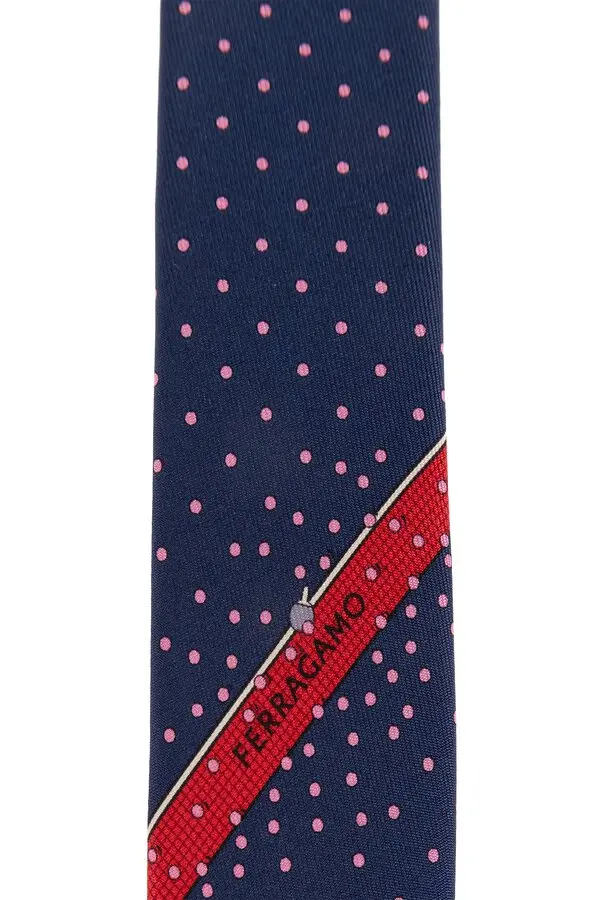 FERRAGAMO Dot Pattern Neck Tie