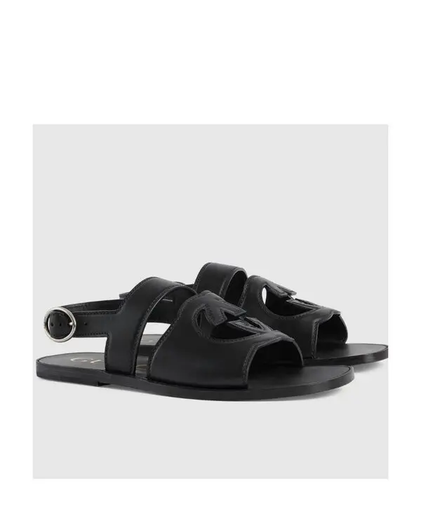 Gucci Cut-out Detailed Interlocking G Sandals