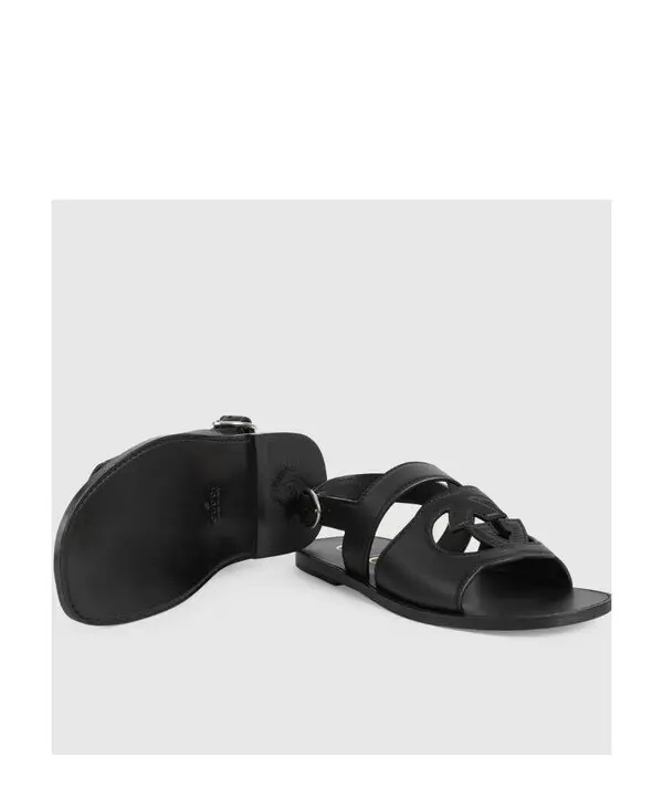 Gucci Cut-out Detailed Interlocking G Sandals