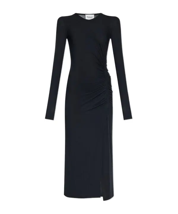 Isabel Marant Étoile Long Sleeve Gathered Midi Dress