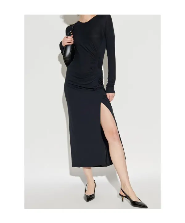 Isabel Marant Étoile Long Sleeve Gathered Midi Dress