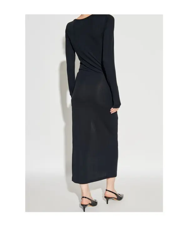 Isabel Marant Étoile Long Sleeve Gathered Midi Dress