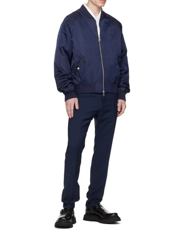 Ami Logo Embroidered Bomber Jacket