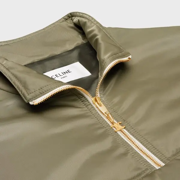 Celine Half-zip Pullover In Cashmere Shearling